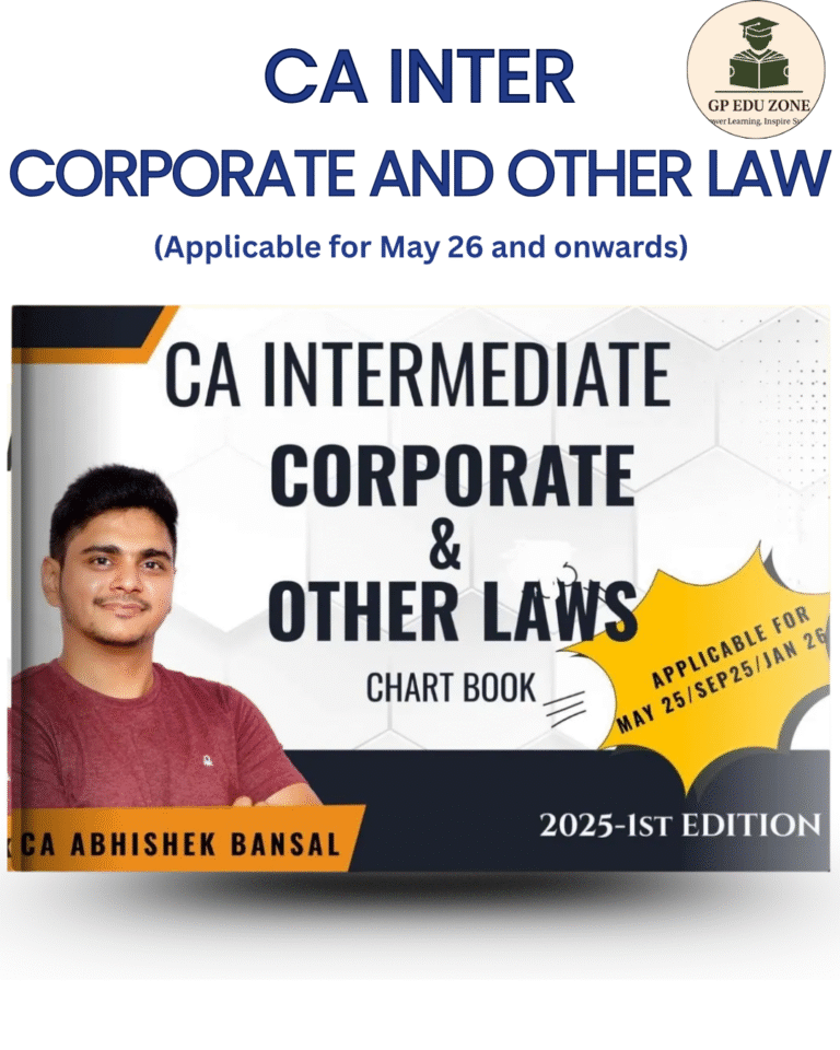 CA INTER LAW CHART BOOK – GP Eduzone